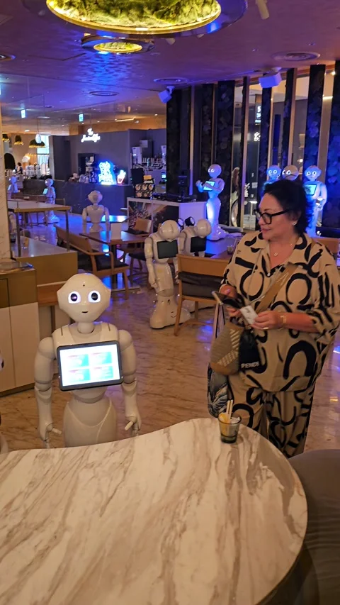 Tokyo - Shibuya Pepper's Robot Restauran... | Stock Video | Pond5