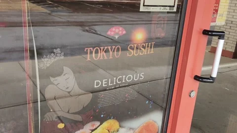 Tokyo Sushi Delicious Restaurant Signage... | Stock Video | Pond5