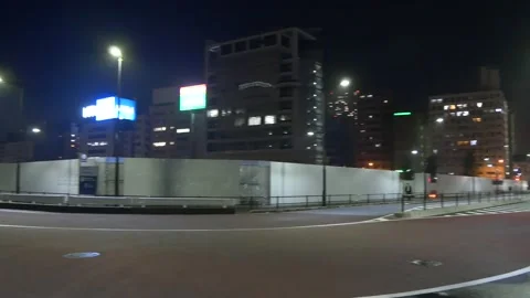 Tokyo Takanawa gateway night view 2021Ma... | Stock Video | Pond5