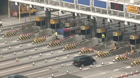 Toll Gate Stock Footage ~ Royalty Free Stock Videos | Pond5