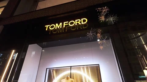 Tom Ford store in London at night - LOND... | Stock Video | Pond5