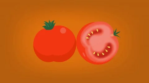 Tomatoes - Vector Graphics - Food Animat... | Stock Video | Pond5