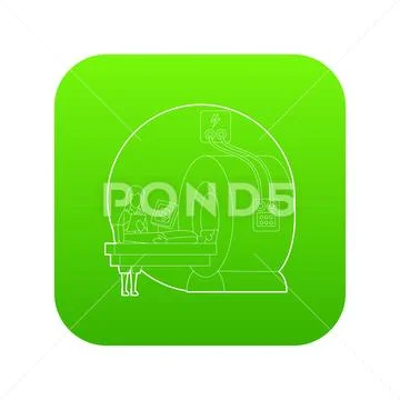 Tomography of human brain in hospital concept Illustration #104728004