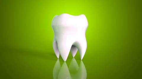 Tooth green background | Stock Video | Pond5