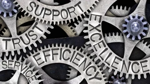 Tooth Wheels with Excellence Concept | Stock Video | Pond5