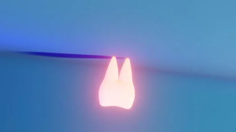 Toothache 3D loop animation neon light b... | Stock Video | Pond5