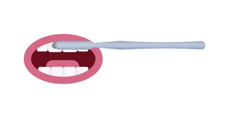 Toothbrush. Animation of brushing teeth.... | Stock Video | Pond5