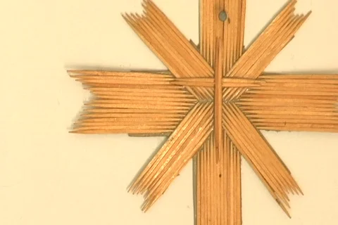 toothpick cross | Stock Video | Pond5