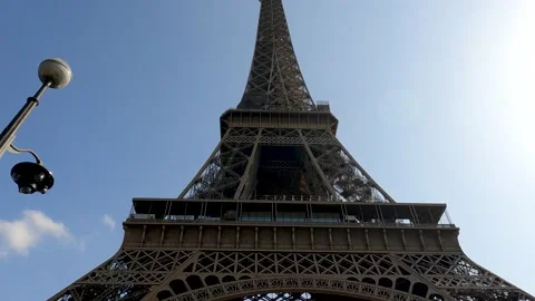 Top to Bottom View of Eiffel Tower Paris... | Stock Video | Pond5