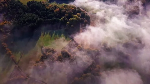 Top Down Aerial Shot Flying High Above t... | Stock Video | Pond5