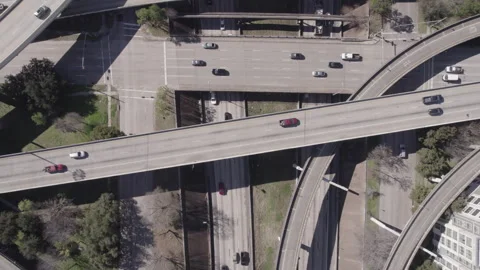 Top Down Aerial View, American Highways ... | Stock Video | Pond5