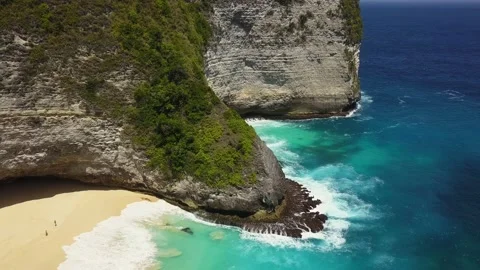 Top down aerial view of Diamond Beach in... | Stock Video | Pond5