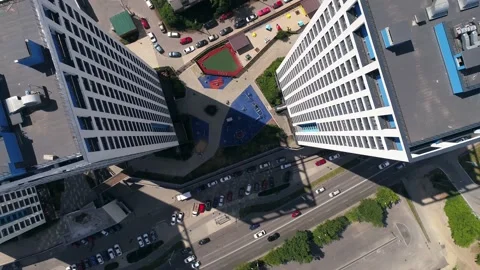 Modern City Top View Stock Video Footage | Royalty Free Modern City Top ...
