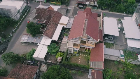 Top down modern house design in local re... | Stock Video | Pond5