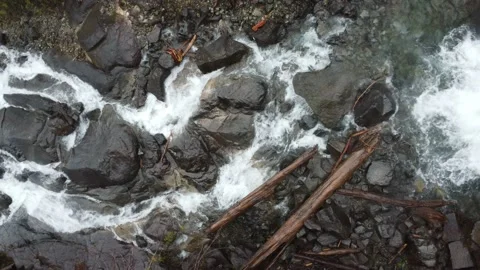 Top-Down Move to Reveal Massive Waterfal... | Stock Video | Pond5