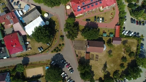 Top Down Top Down Catholic Church Rowy K... | Stock Video | Pond5