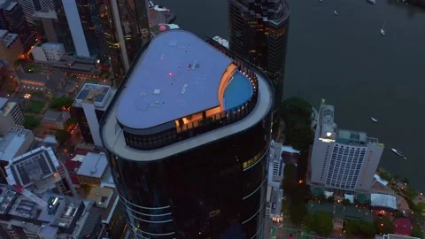 Top-down view of Brisbane Skytower Resid... | Stock Video | Pond5