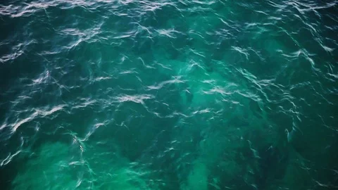 Top down view of crystal clear sea water... | Stock Video | Pond5
