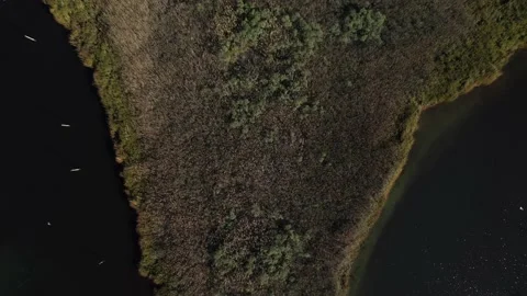 A top down view directly above salt mars... | Stock Video | Pond5