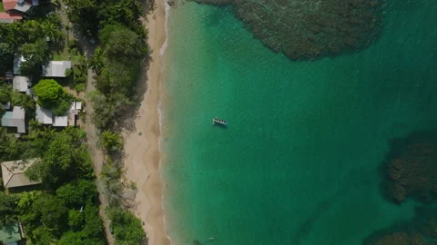 Top down view of mesmerizing tropical is... | Stock Video | Pond5