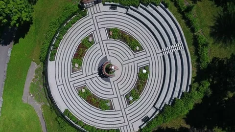 Top Down View Rotating Around Cullen Cen... | Stock Video | Pond5