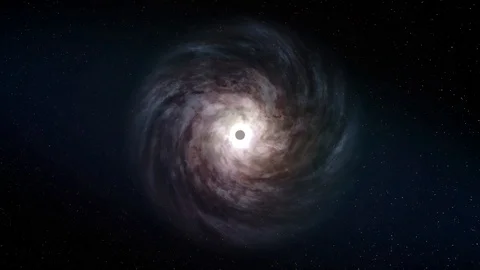 Top Down View of Rotating Spiral Galaxy ... | Stock Video | Pond5