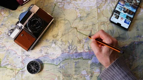 A top-down view of somebody drawing on a... | Stock Video | Pond5