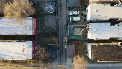 Top Down View of Street Alley in Poor Ch... | Stock Video | Pond5