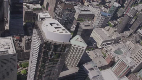 Top Down View of a Tall Building with a ... | Stock Video | Pond5