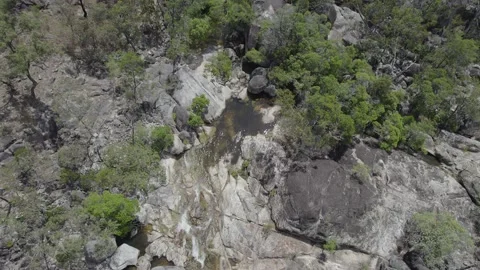 Top down View Of Water Cascades At Emera... | Stock Video | Pond5