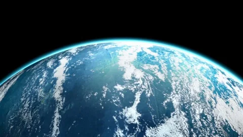 top of Earth rotating slowly in 1080 HD ... | Stock Video | Pond5