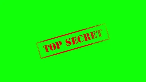 Top Secret being Stamped on Green Screen... | Stock Video | Pond5