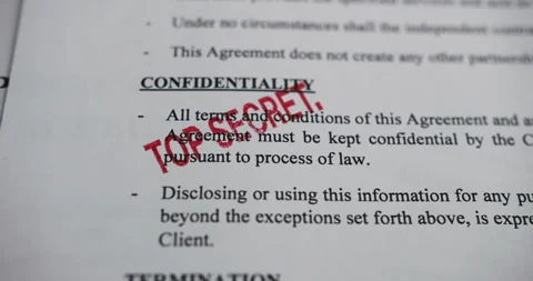 Top Secret red stamp on sensitive classi... | Stock Video | Pond5