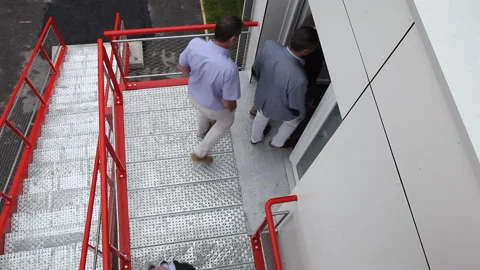 People Entering Building Stock Video Footage | Royalty Free People ...