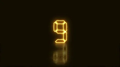 Top ten countdown animation, neon light ... | Stock Video | Pond5