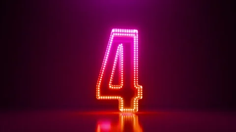 Top ten countdown animation. Neon pink r... | Stock Video | Pond5