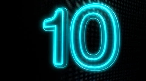 Countdown Top 10 Numbers Stock Footage ~ Royalty Free Stock Videos | Pond5