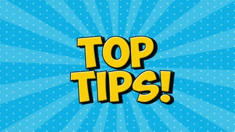 top tips Comic Pop Art Text | Stock Video | Pond5