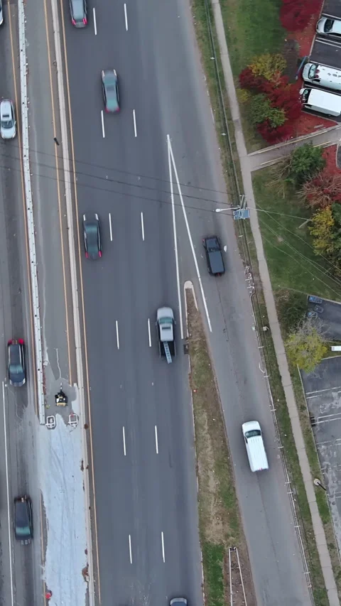 Traffic Jam Aerial Stock Footage ~ Royalty Free Stock Videos | Pond5