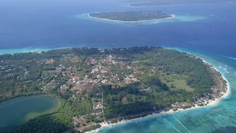 Top view aerial video of beauty nature i... | Stock Video | Pond5