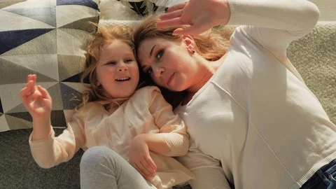 Top view of attractive young woman with ... | Stock Video | Pond5