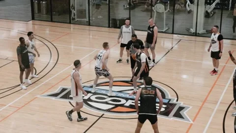 Top View of Basketball Game Start Tip Of... | Stock Video | Pond5