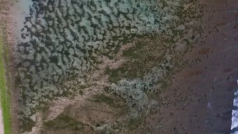 Top View of a Beautiful Ocean Floor Text... | Stock Video | Pond5