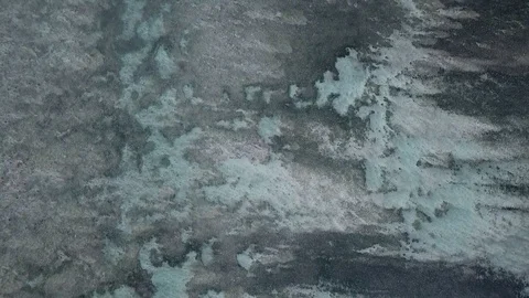 Top View of a Beautiful Ocean Floor Text... | Stock Video | Pond5