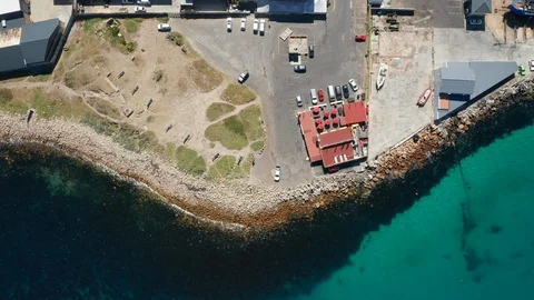 Top View of Buildings, Containers, and C... | Stock Video | Pond5