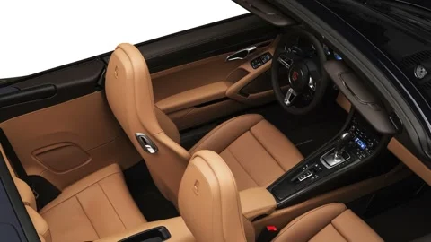 Top view of car interior Night Blue Meta... | Stock Video | Pond5