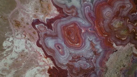 Top View Of Desert Terrain That Looks Li... | Stock Video | Pond5