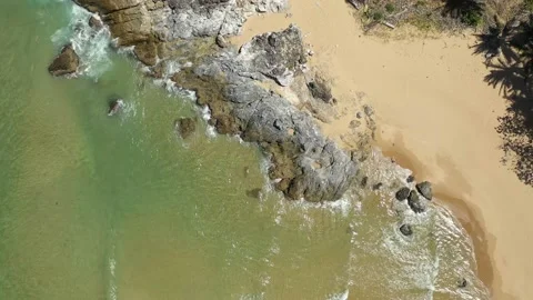 Top view of Duli Beach in Palawan Island... | Stock Video | Pond5