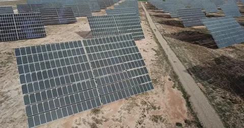 Top view of the electric power polar pan... | Stock Video | Pond5