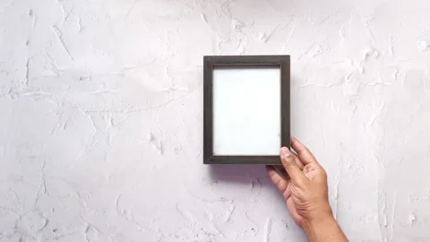 top view of empty frame on table | Stock Video | Pond5